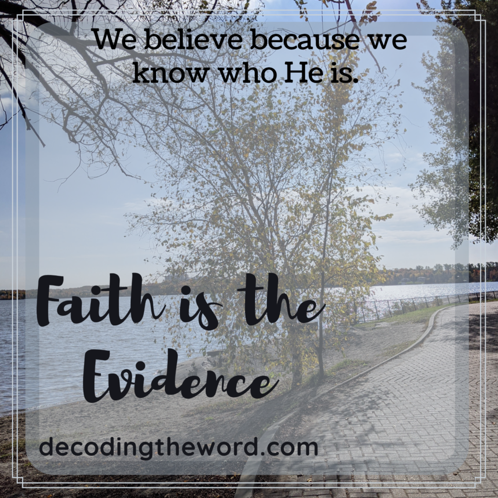 Faith is the Evidence - Decoding The Word
